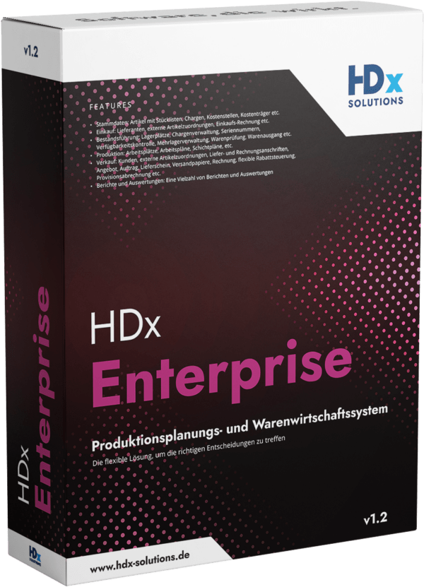 HDxEnterprise: Ihr ERP für Mittelstand - HDx Solutions